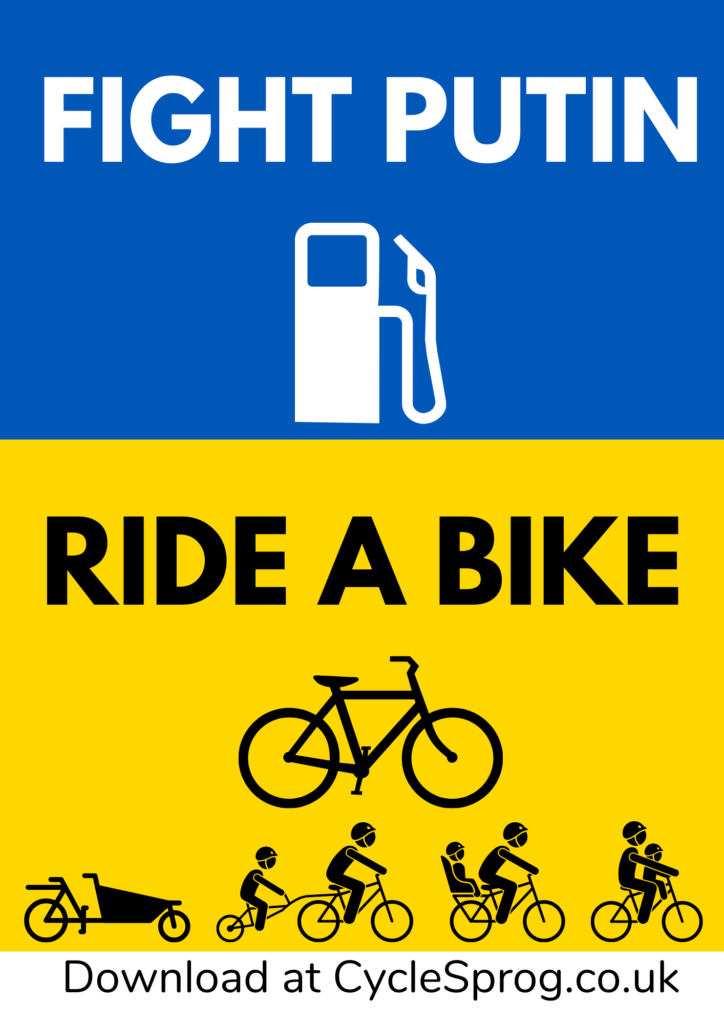 Fight Putin Ride a Bike - Cycle Sprog